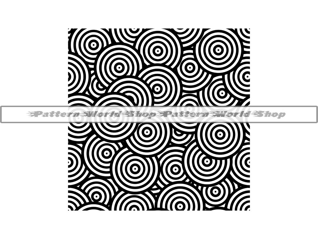 Bull's Eye Pattern #2 SVG, Japanese Circle Pattern Svg, Psychedelic ...