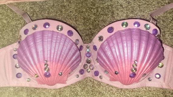 Purple Seashell Bra