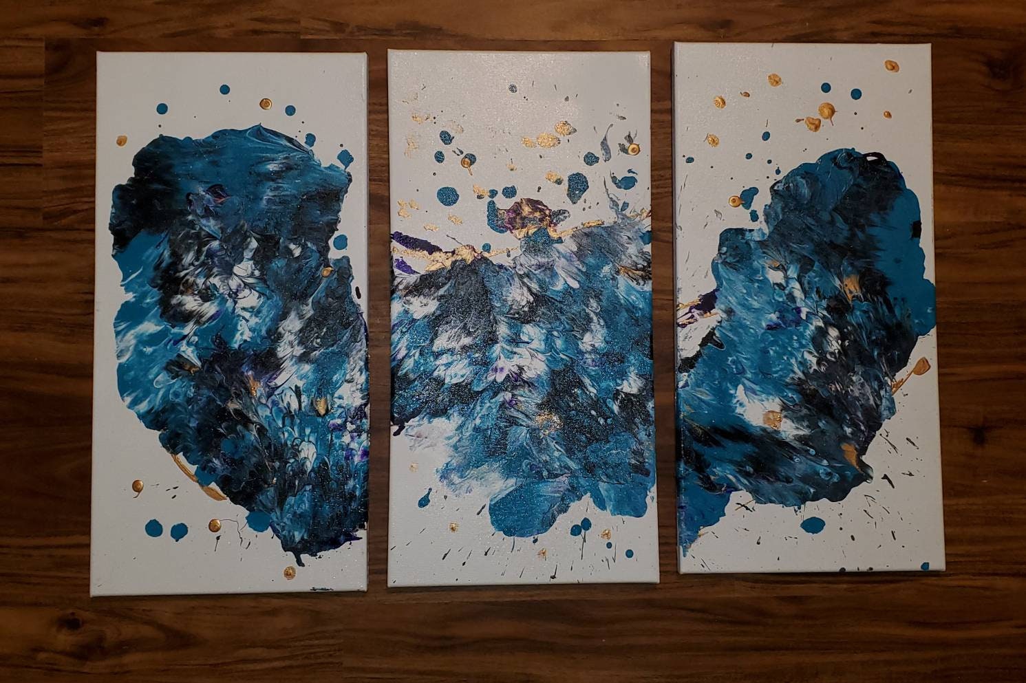 3 Piece Abstract Painting - Etsy