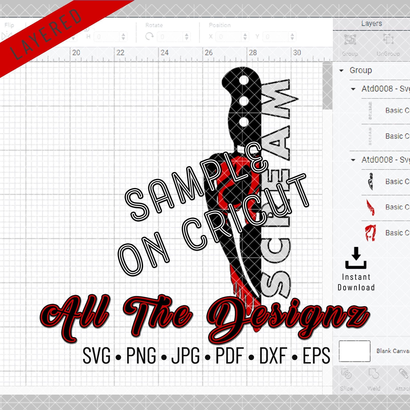 Scream SVG Scream Ghost Face Layered SVG Halloween SVG - Etsy Canada