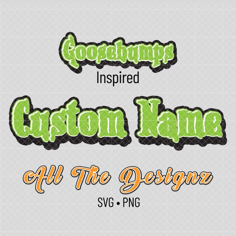 Custom Text Goosebumps Inspired SVG Goosebumps Layered SVG Spooky ...