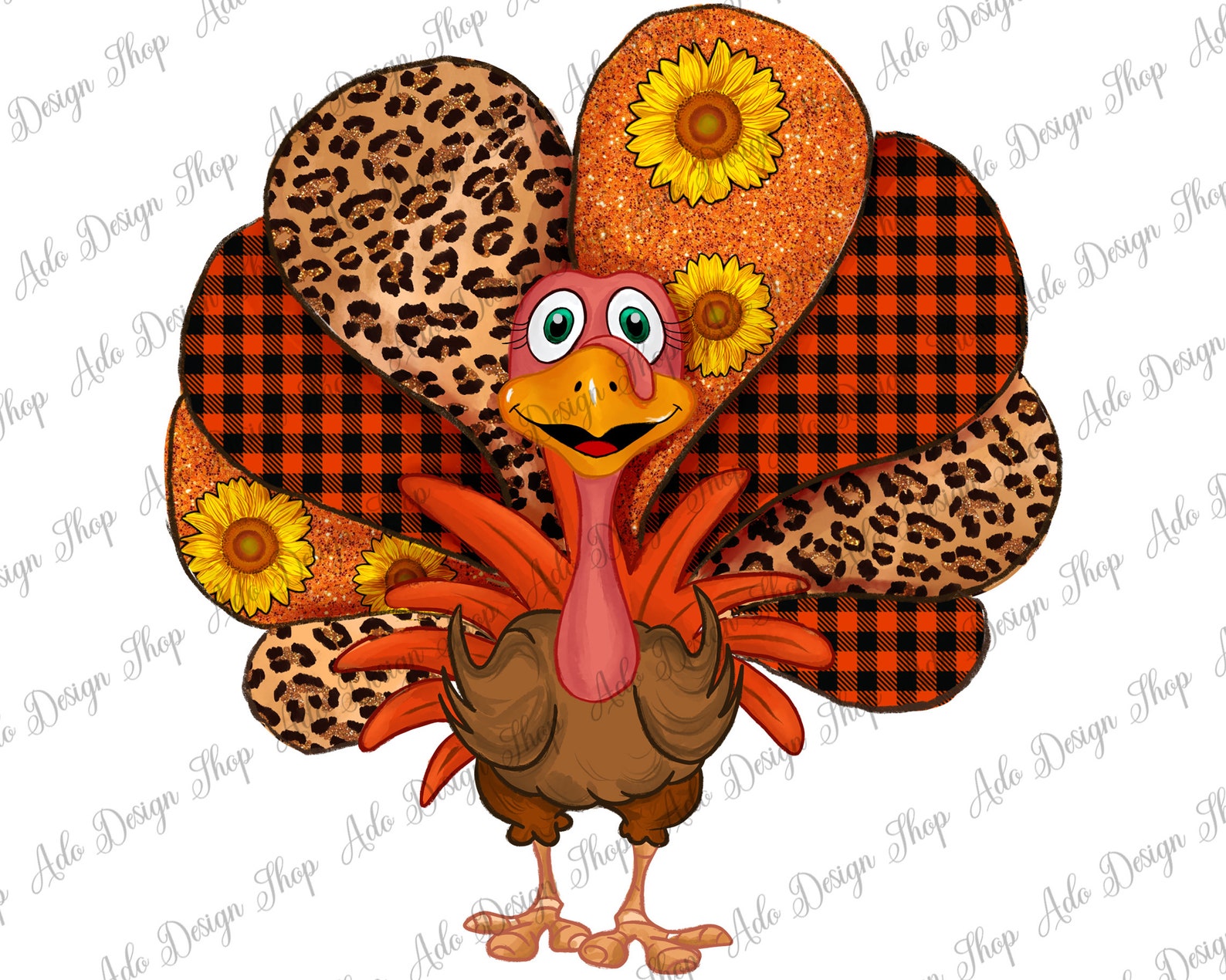 Thanksgiving Turkey Png Sublimation Design Western - Etsy