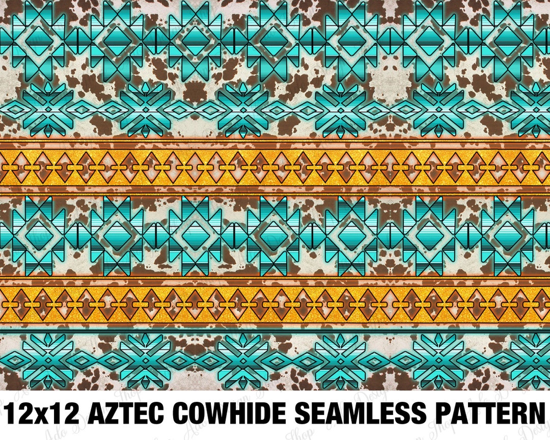 Aztec Cowhide Seamless Pattern Png Design, Aztec Seamless Pattern Png ...