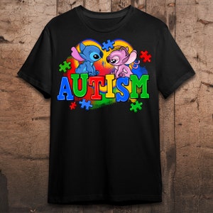 Autism Stitch With Lilo Png Sublimation Design Download, Autism ...