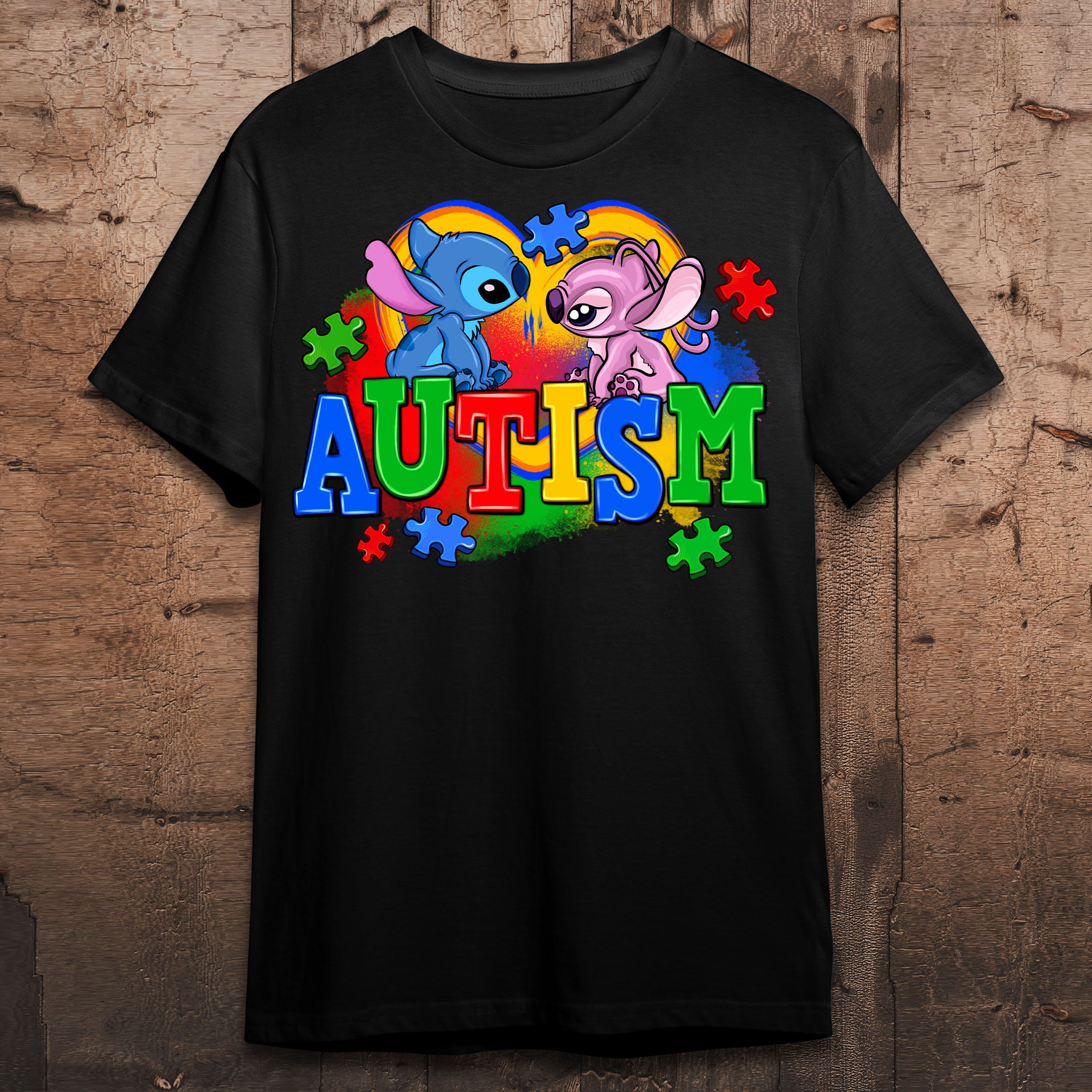 Autism Stitch With Lilo Png Sublimation Design Download, Autism ...