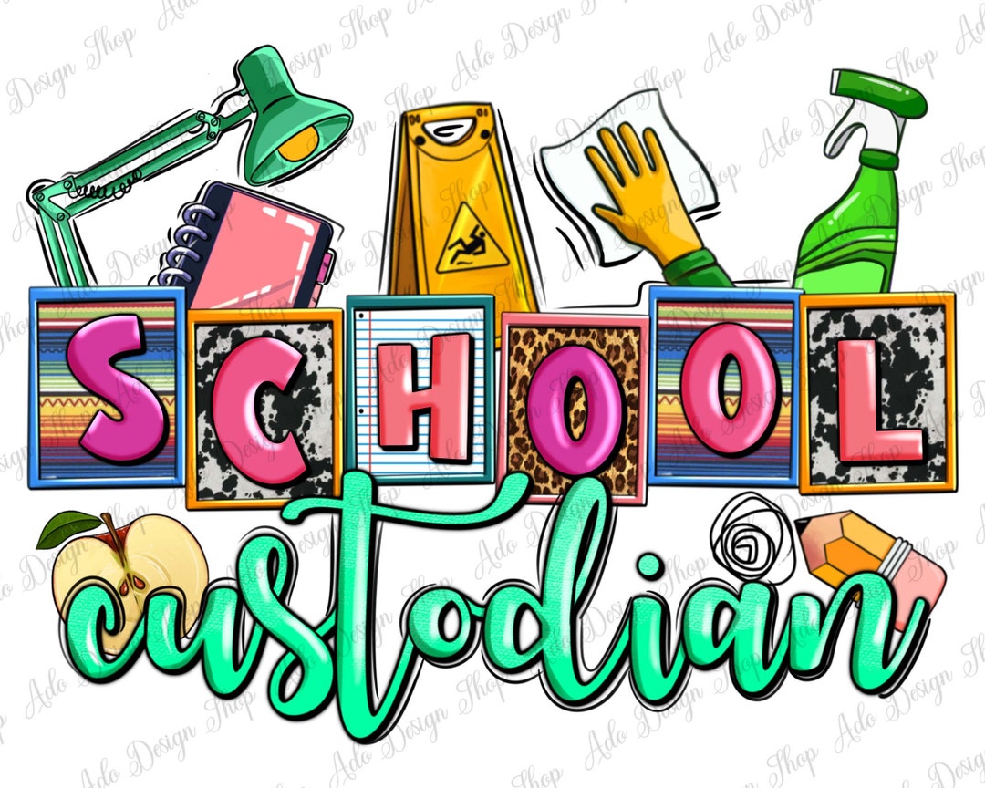 School Custodian Png Sublimation Design Download, Back to School Png ...
