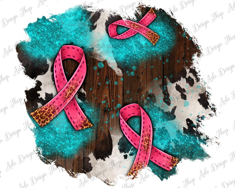 Cancer Ribbon Turquoise Patch Bundle Png Design Cancer - Etsy