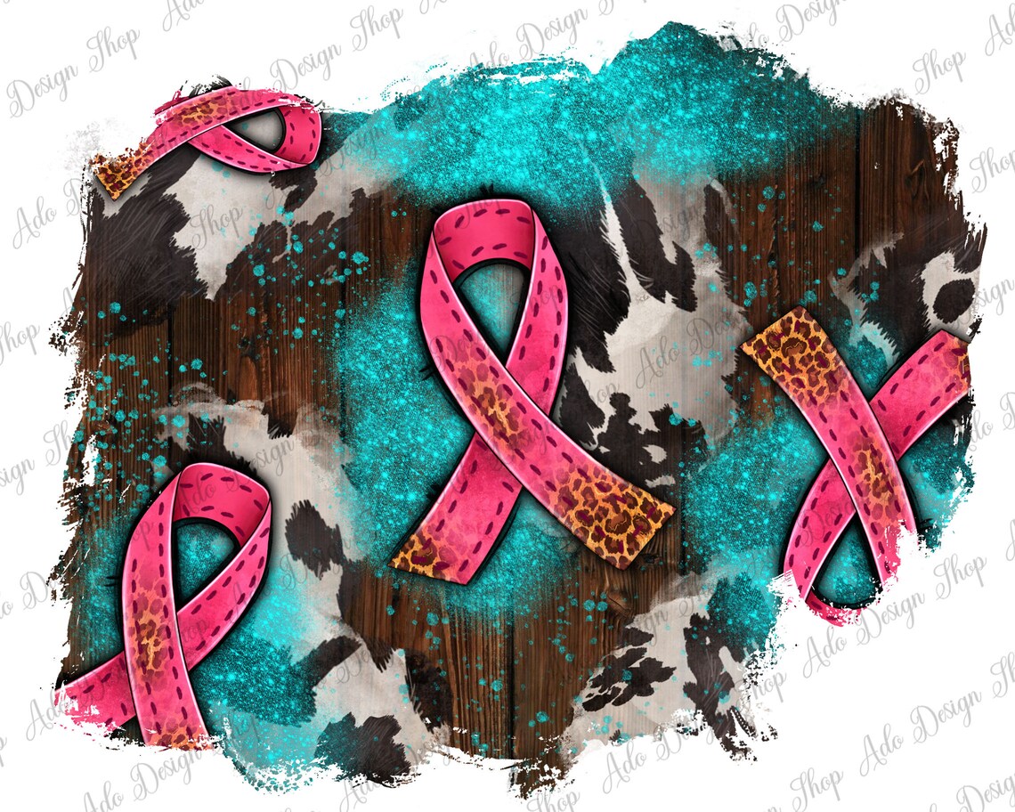 Cancer Ribbon Turquoise Patch Bundle Png Design, Cancer Patches Png ...