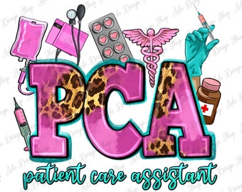 PCA Patient Care Assistant Png Sublimation Design Download, Western PCA ...