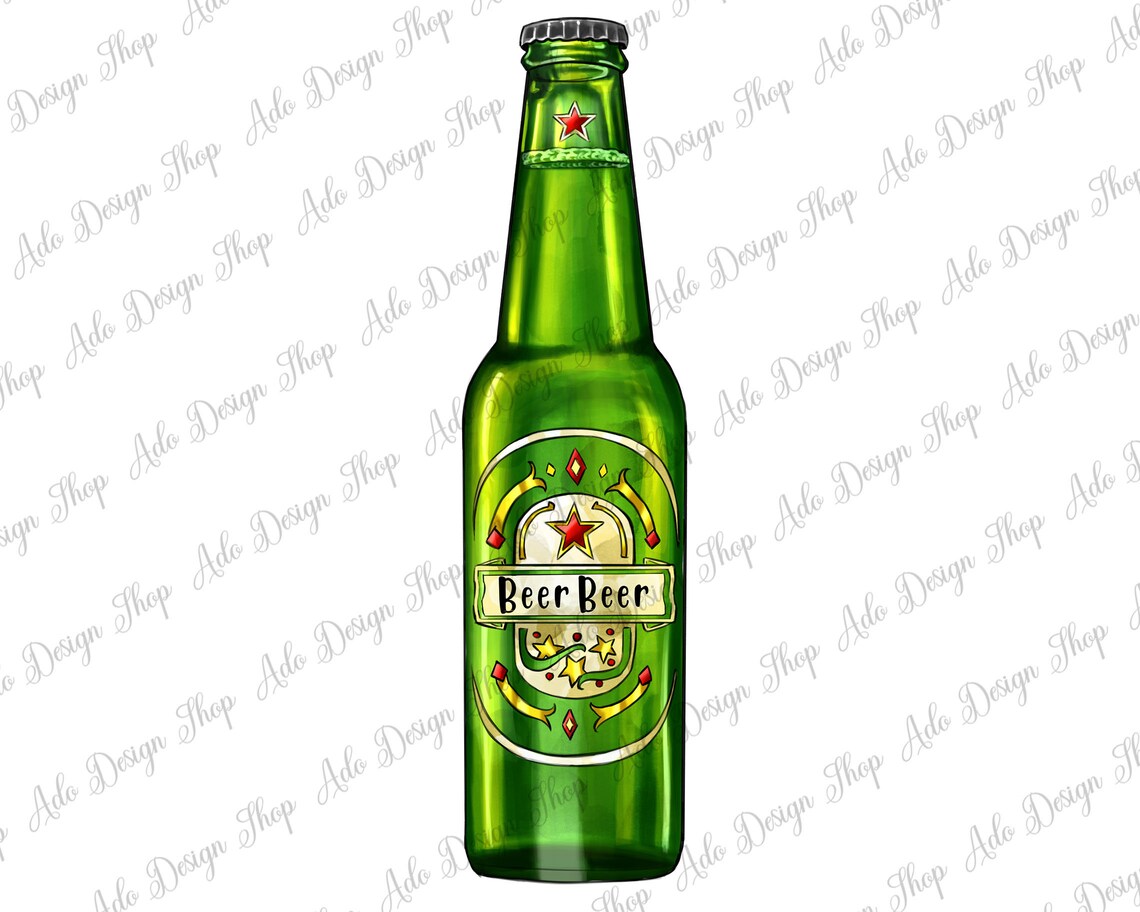 Green Beer Bottle Png Sublimation Design Green Beer Png - Etsy
