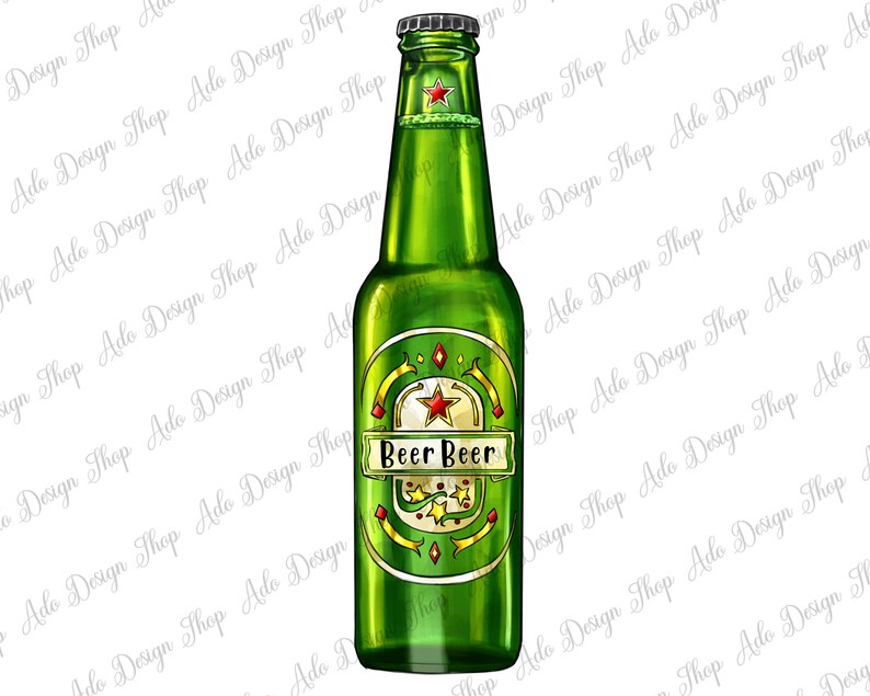 Green Beer Bottle Png Sublimation Design Green Beer Png - Etsy
