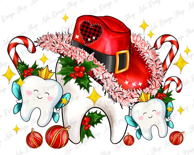 Dental Christmas Teeth and Candies Png Sublimation Design - Etsy