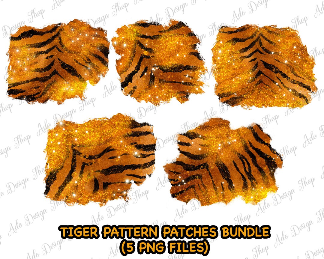 Tiger Patches Png Sublimation Design, Western Patch Bundle, Western ...
