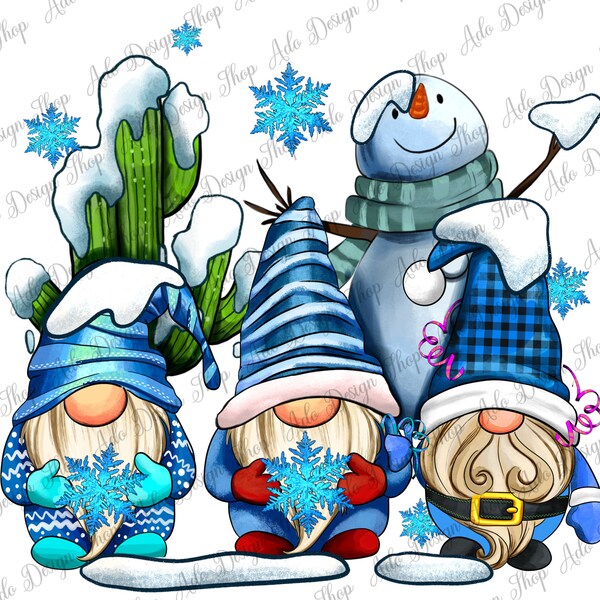 Christmas Gnomes Png - Etsy