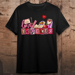 Valentine's Day Teacher Png Sublimation Design Download, Happy ...