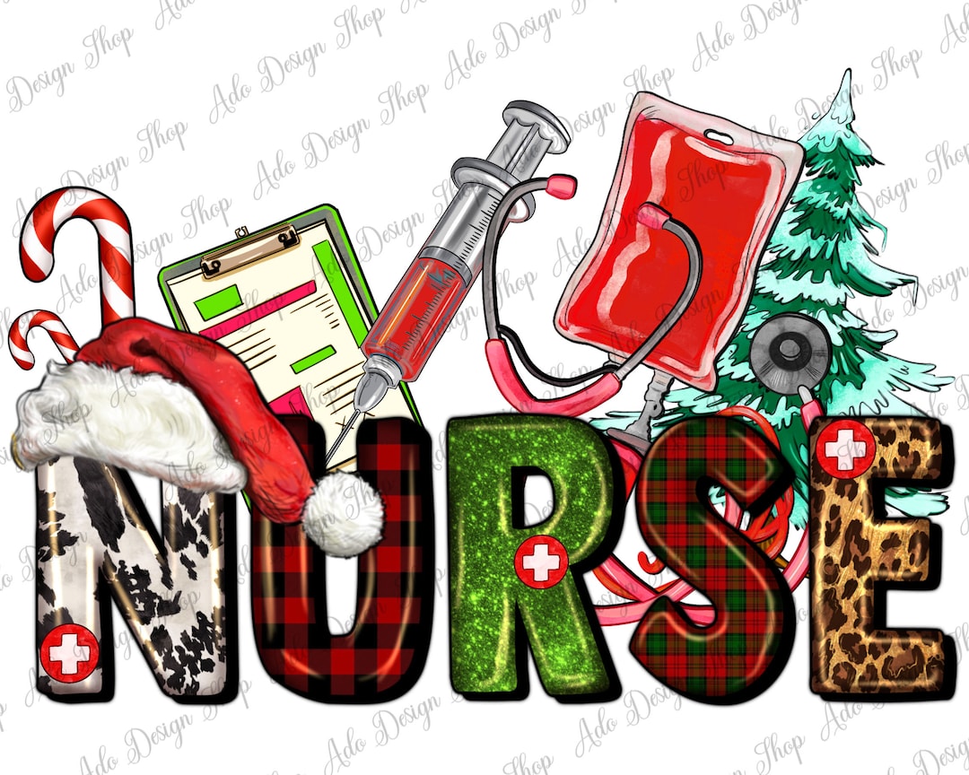 Christmas Nurse Png Sublimation Design, Merry Christmas Png, Nurse Life ...