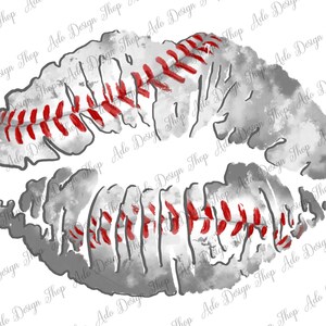 Baseball Lips Png Designbaseball Lips Pngbaseball Lips - Etsy