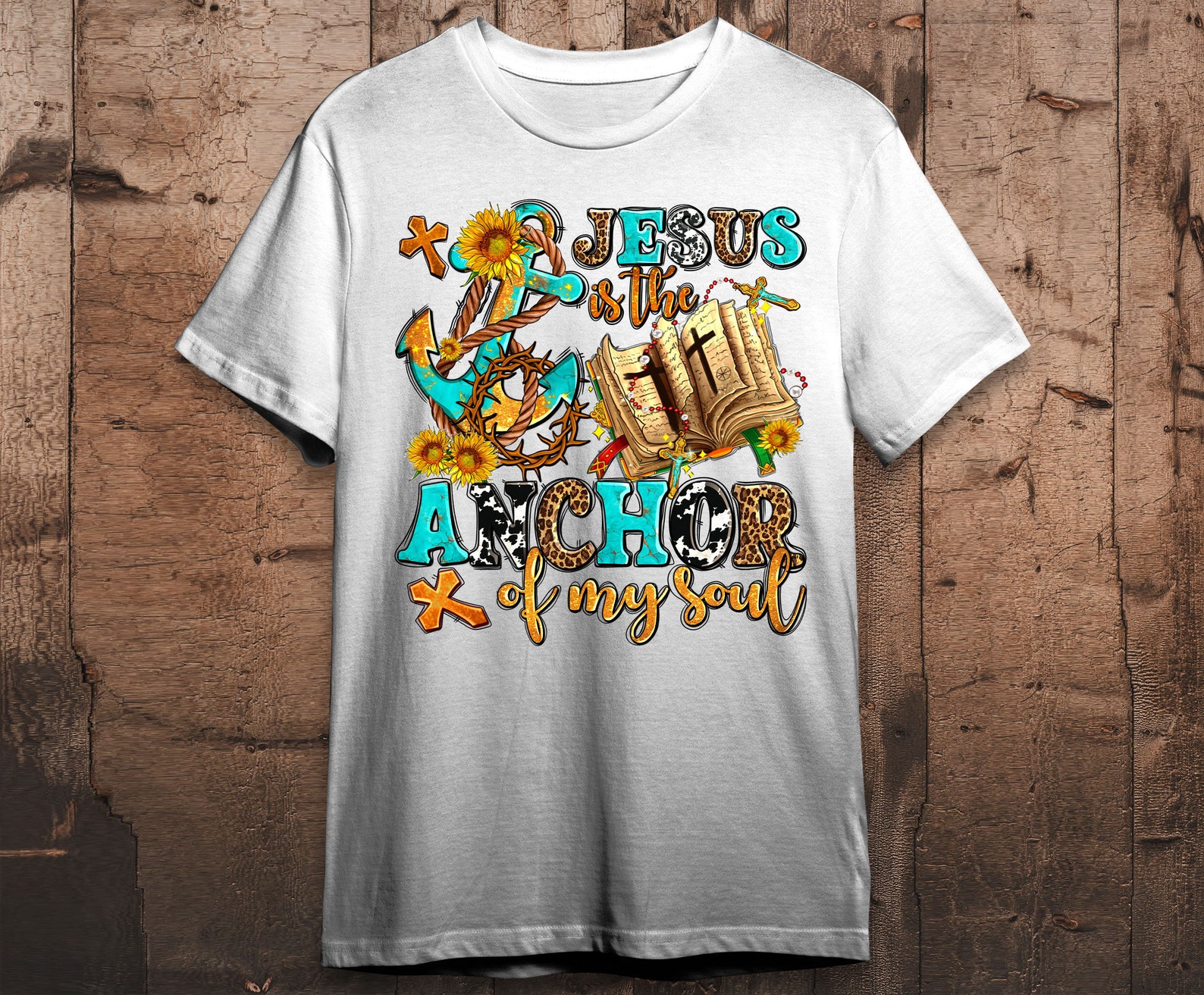 Jesus is the Anchor of My Soul Png Sublimation Design Download, Western ...