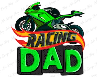 Best Racing Dad Png Sublimation Design Download, Father's Day Png ...