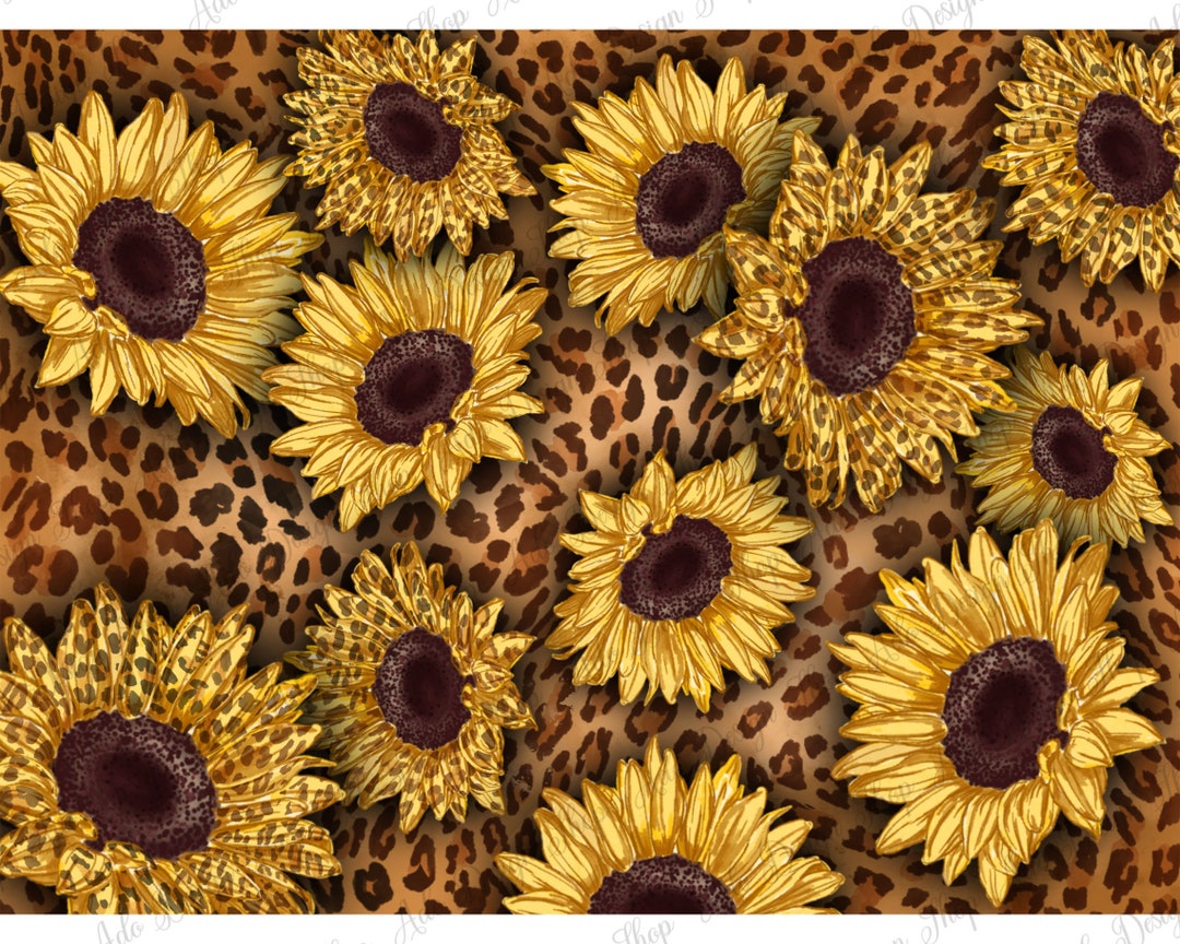 Sunflower Leopard Background Png, Sunflower Png, Leopard Background ...