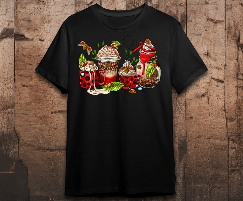 Lady Bug Coffee Cups Png Sublimation Design Download Coffee - Etsy