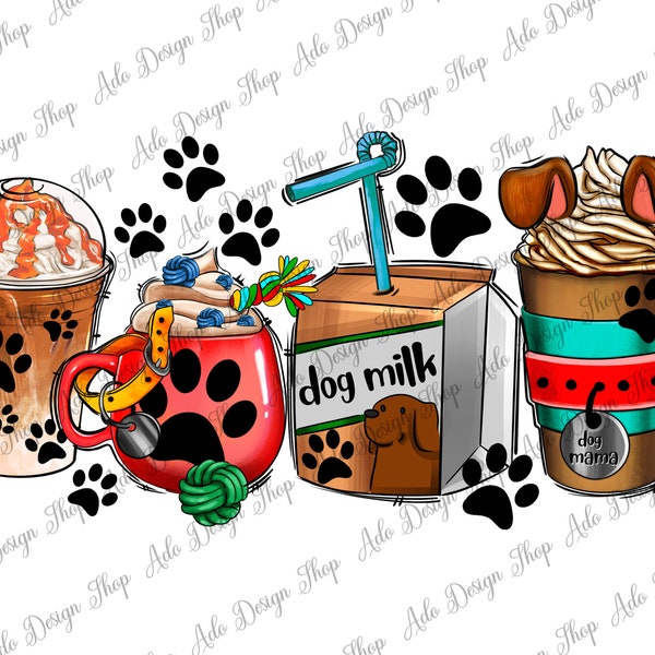 Dog Coffee Cup Png - Etsy