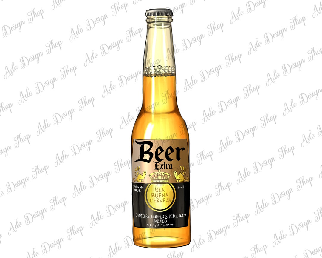 Yellow Beer Bottle Png Sublimation Design, Yellow Beer Png, Alcohol Png ...