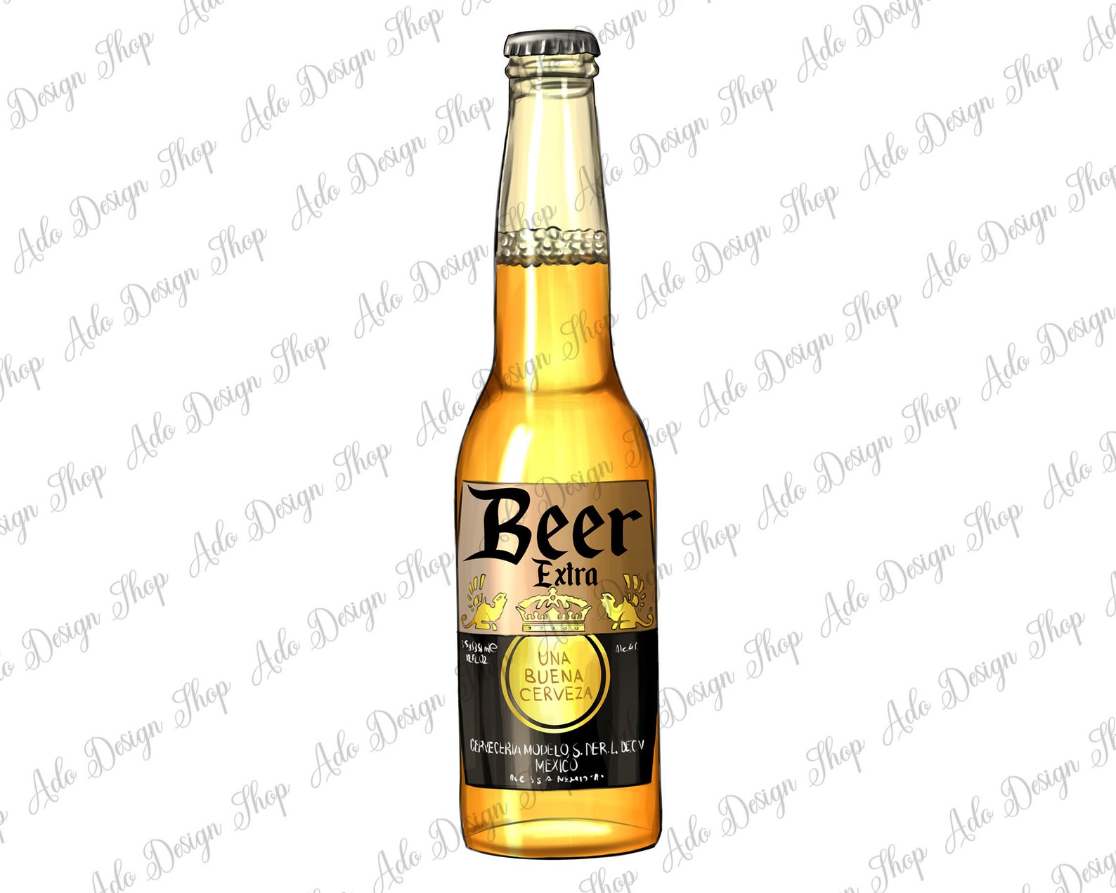 Yellow Beer Bottle Png Sublimation Design Yellow Beer Png - Etsy