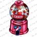Love With Candy Machine Png Sublimation Design, Candy Machine Png, Gum ...