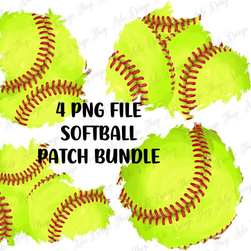 Softball Patch PNG Bundle Sublimation Design Sports | Etsy