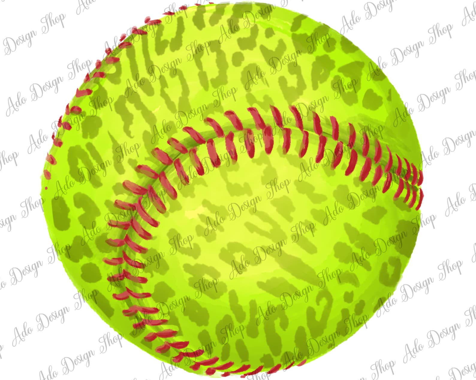 Leopard Softball Ball Png, Softball Png, Sports Clipart, Softball Ball ...