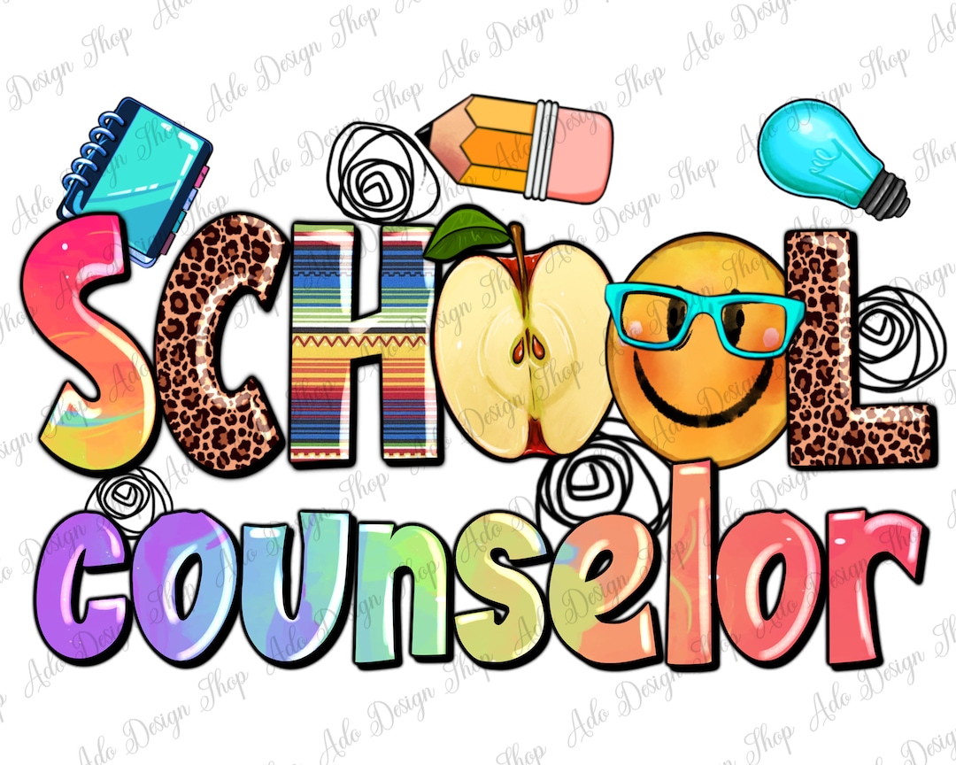 School Counselor Png Sublimation Design Download, Back to School Png ...
