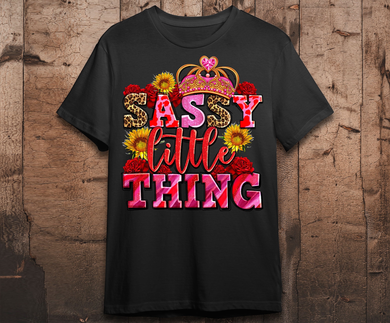 Sassy Little Thing With Crown Png Sublimation Design Download, Western ...