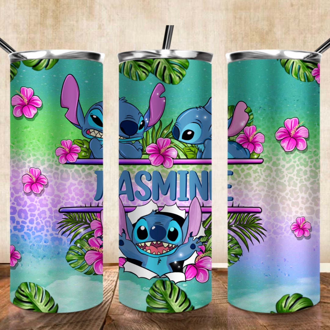 Personalized Stitch 20 Oz Skinny Tumbler Png Sublimation Design ...