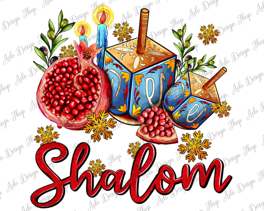 Shalom Png Sublimation Design, Happy Hanukkah Png, Hanukkah Png, Peace ...