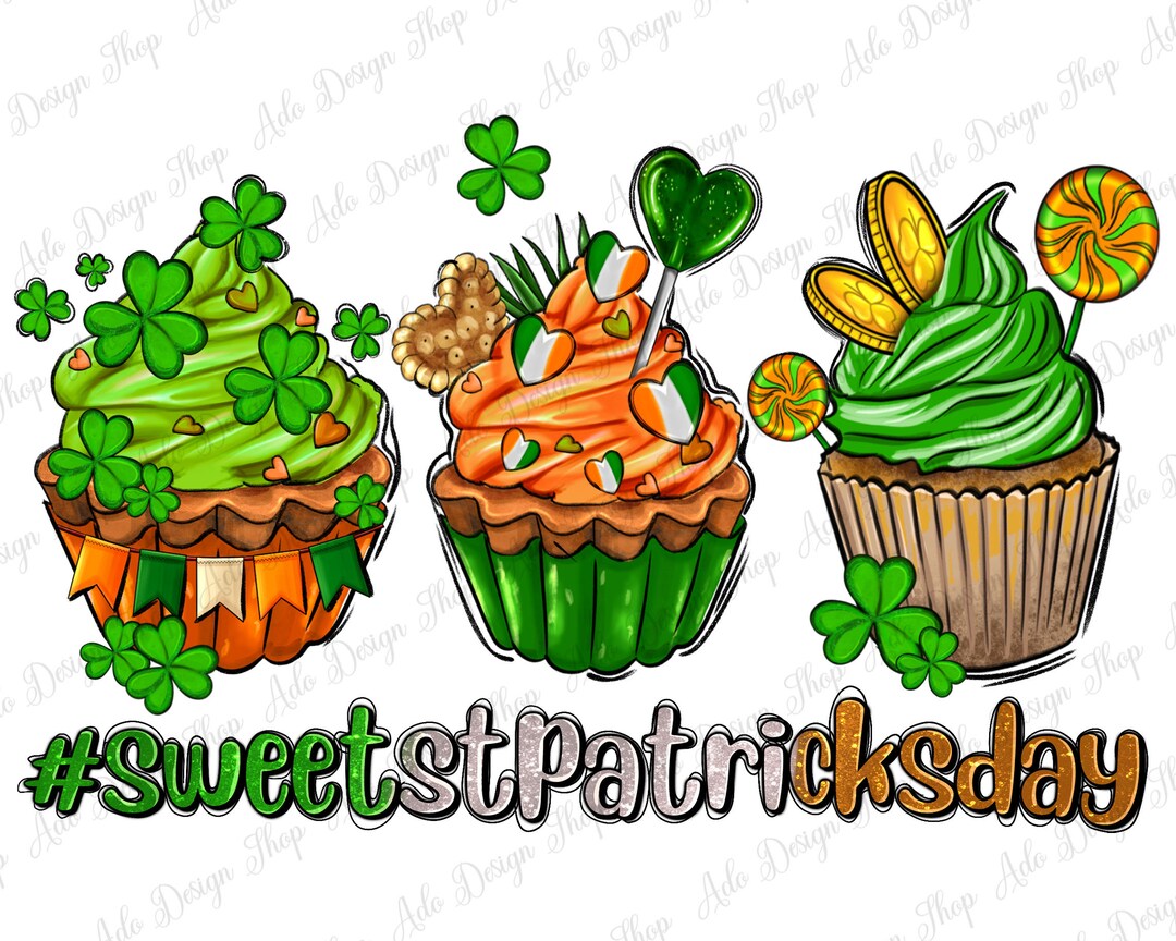Sweet St. Patrick's Day Cupcake Png Sublimation Design, St. Patrick's ...