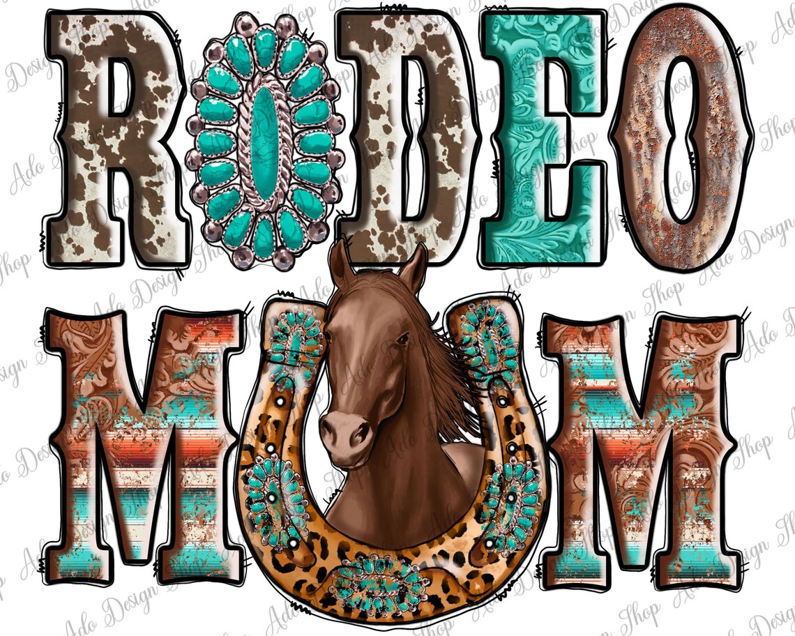 Western Rodeo Mom Png Sublimation Design, Rodeo Mom Sublimation Png ...