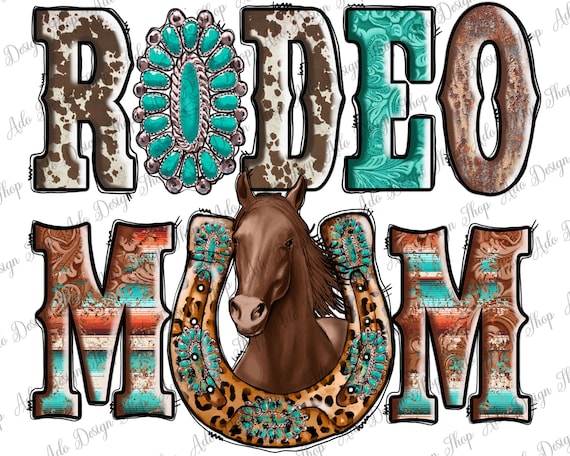 Western Rodeo Mom Png Sublimation Design Rodeo Mom | Etsy
