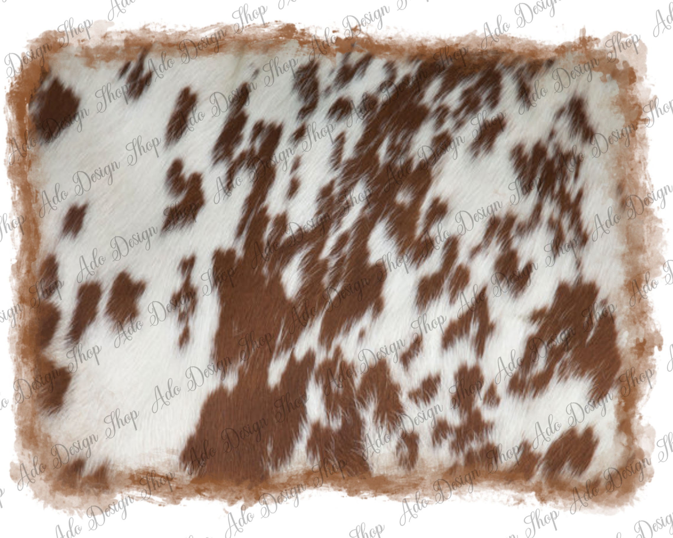 Cowhide Pattern Distressed Background Png Design Bundle, Cowhide Png ...