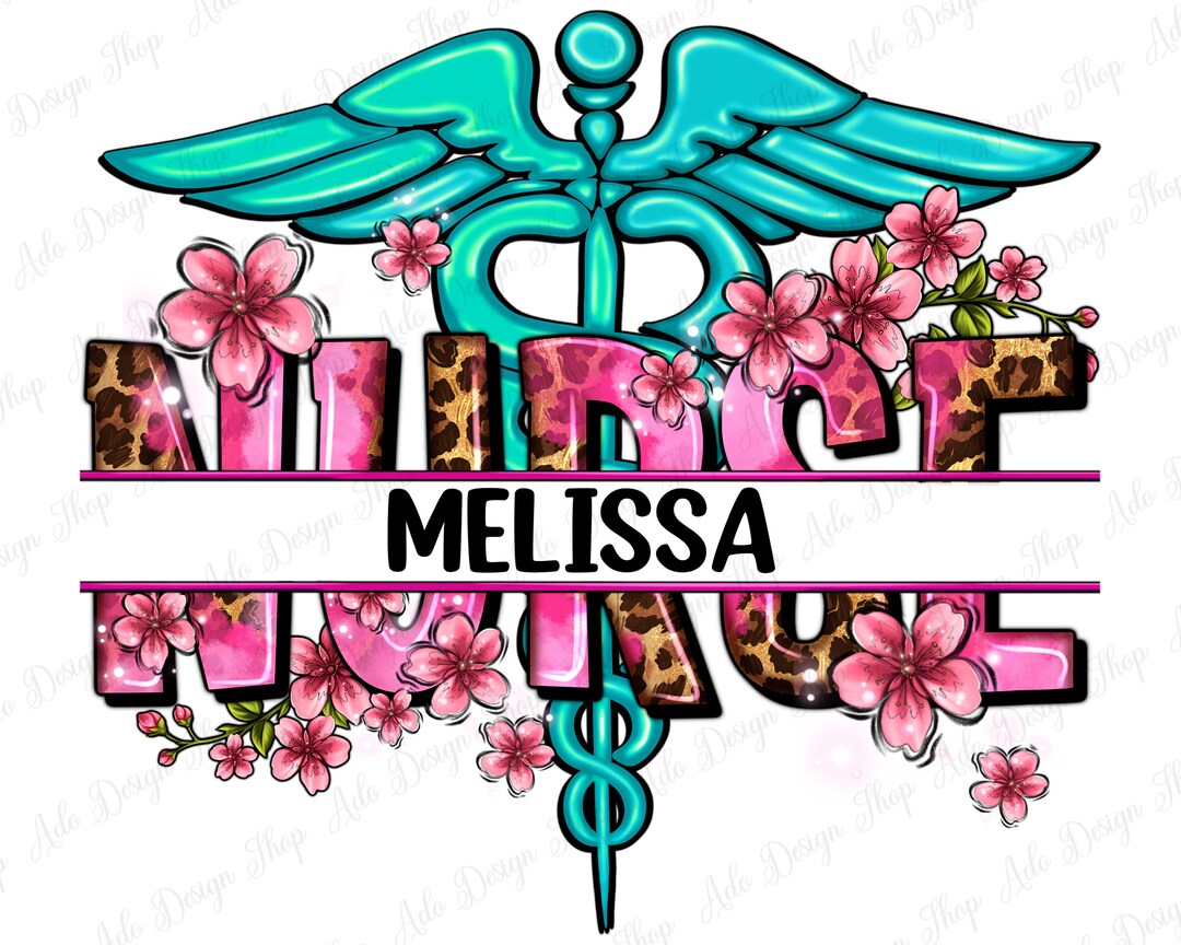 Personalized Floral Nurse Png Sublimation Design Download, Nurse Life ...