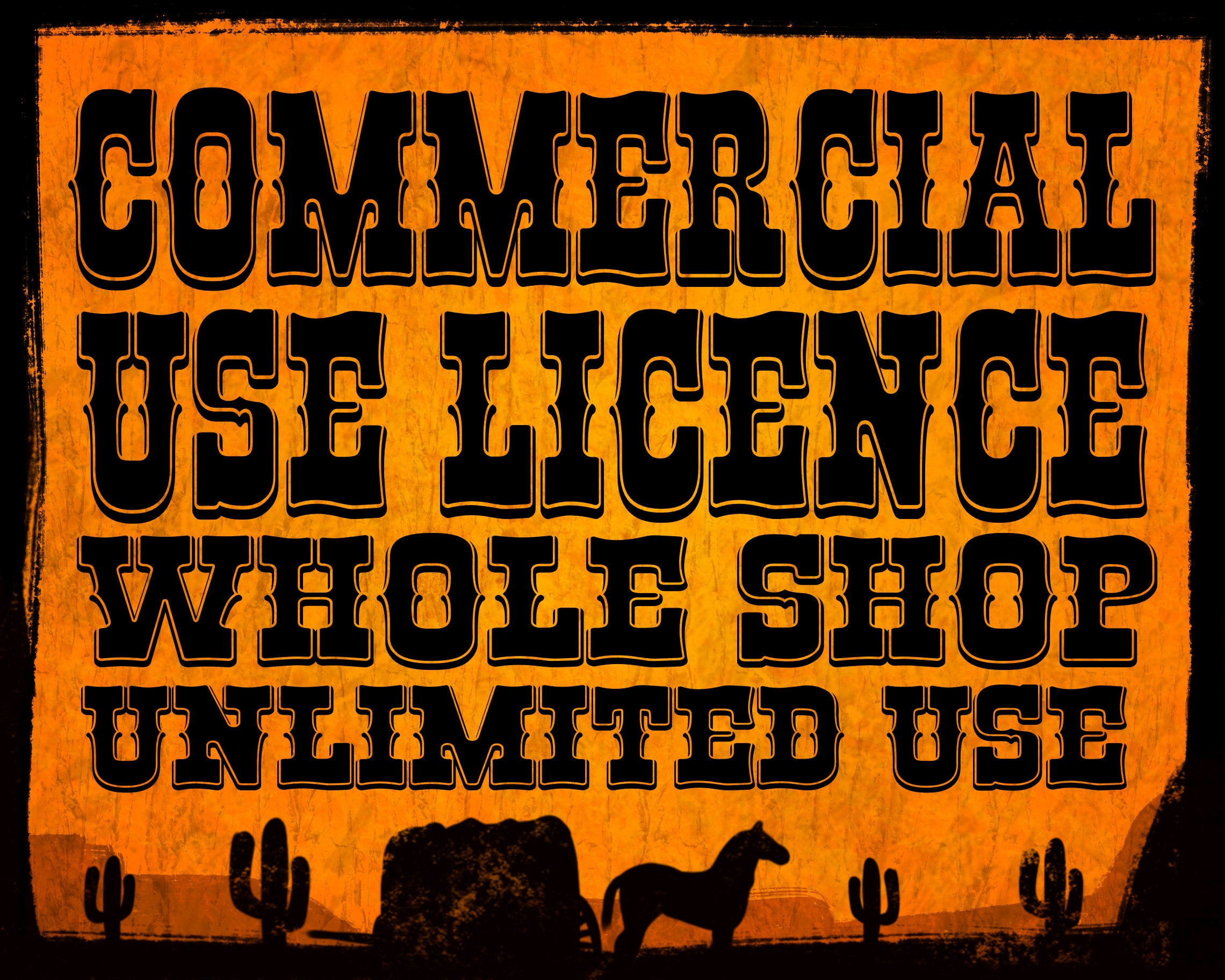 Whole Shop Commercial Use License - Etsy