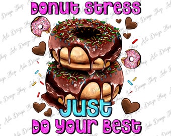 Donut Stress PNG - Etsy