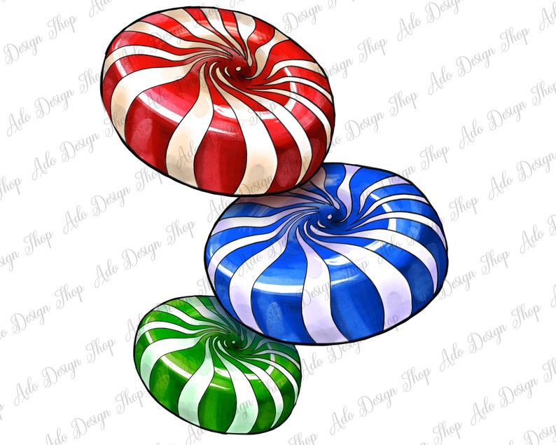 Mints With Color Png Sublimation Design Colorful Candies Png - Etsy