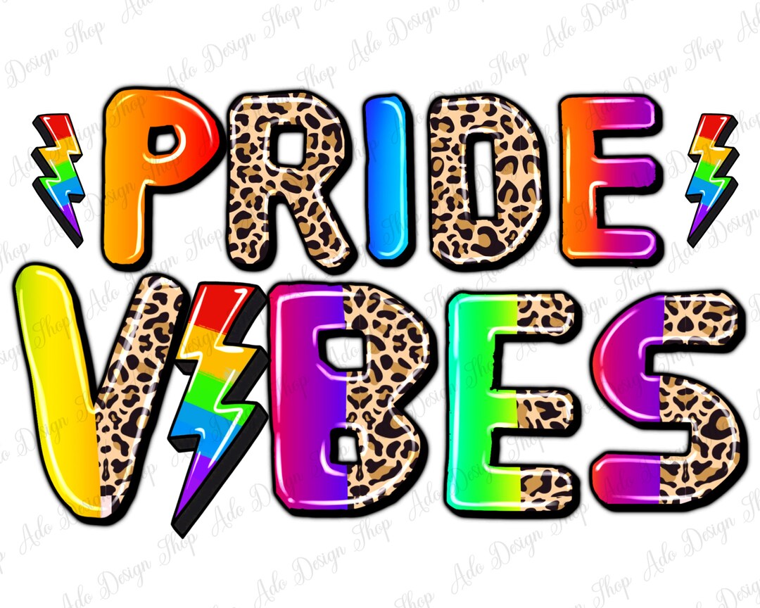 Pride Vibes Png Sublimation Design Download LGBTQ Png Love - Etsy