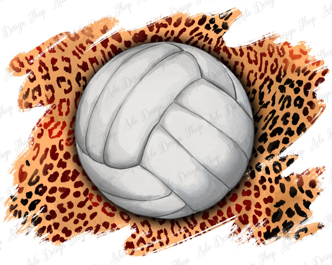 Western Volleyball Backsplash Png,leopard Background,leopard Volleyball ...
