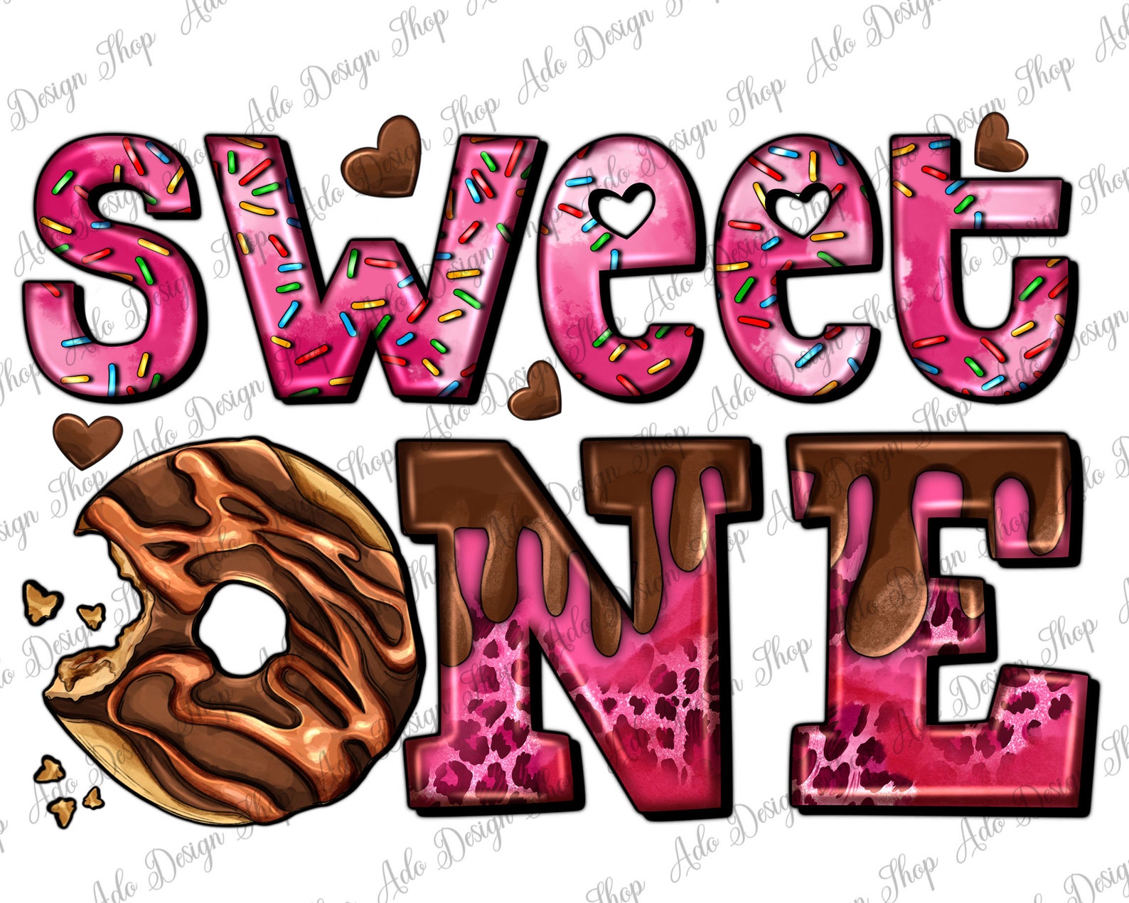 Sweet One Donut Png Sublimation Design Sweet One Donut Png - Etsy