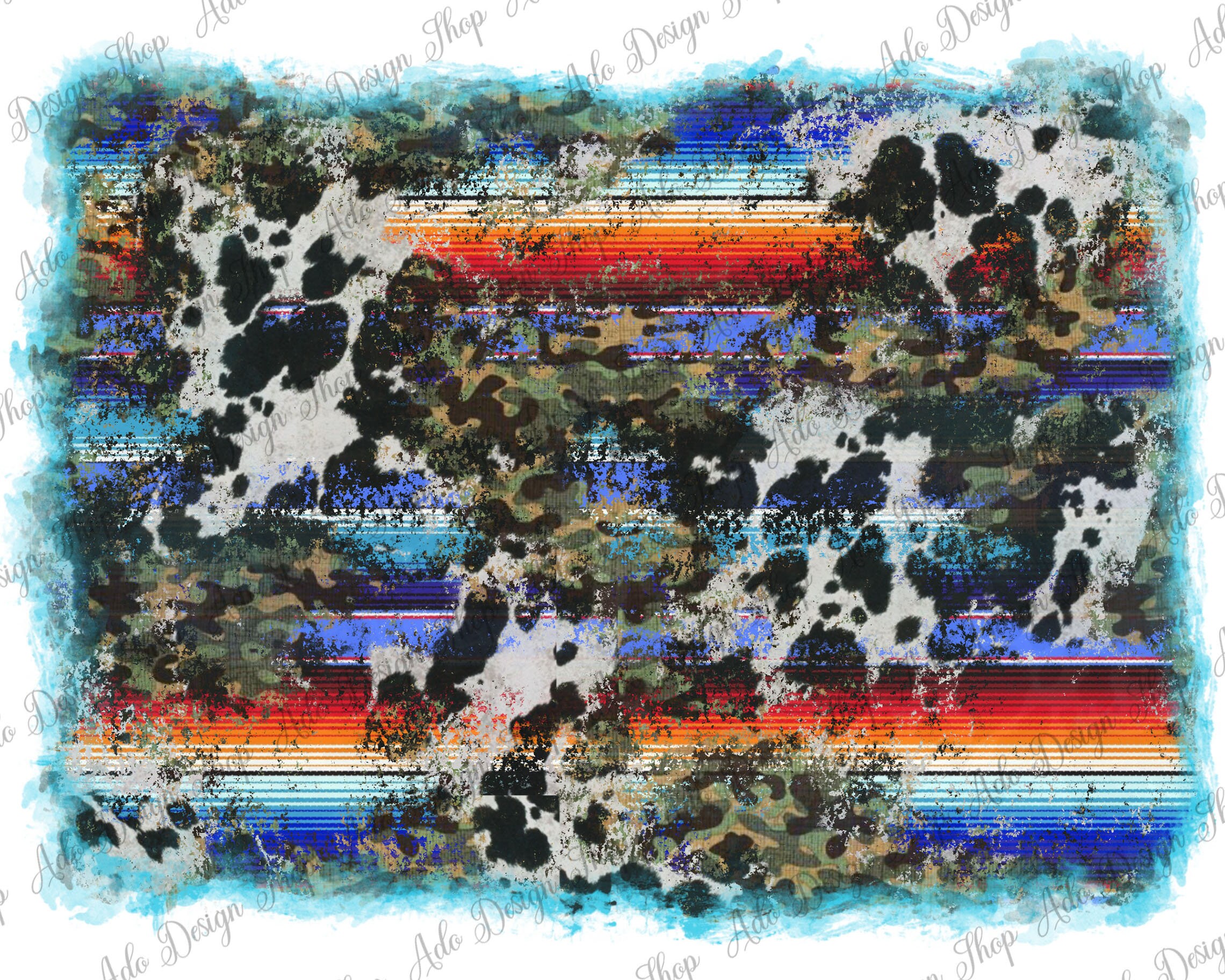 Camouflage Cowhide Aztec Distressed Background Design Cowhide Aztec ...