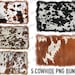 Cowhide Pattern Distressed Background Png Design Bundle, Cowhide Png ...