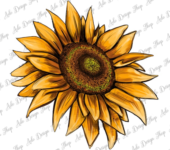 Western Sunflower Png Design Sunflower Png Sunflower - Etsy