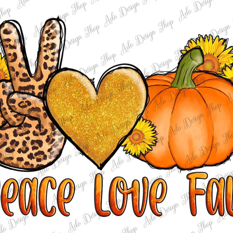 Peace Love Fall - Etsy